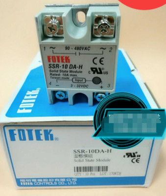 1PC Fotek SSR-10DA-H SSR10DAH Solid State Relay 10A -New Free Shipping ...