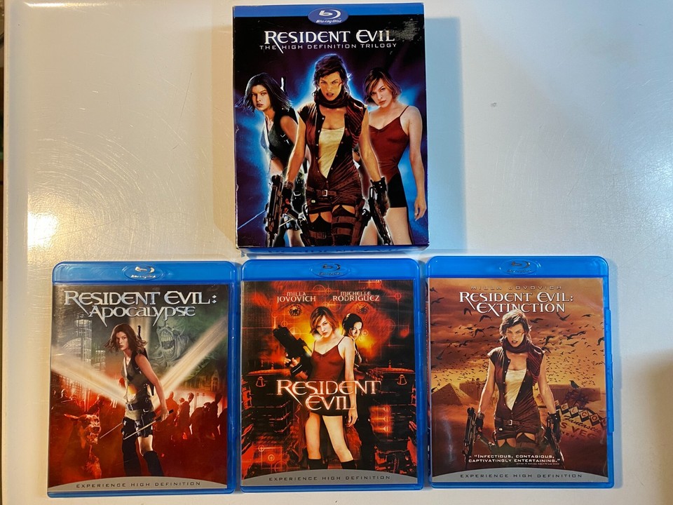 Resident Evil: The High-Definition Trilogy (Blu-ray Disc, 2008, 3-Disc ...