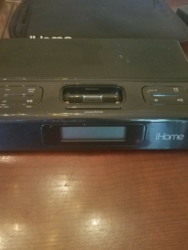 iHome MODEL iH27B PORTABLE ALARM CLOCK for iPOD w CASE & ADAPTER | eBay ...