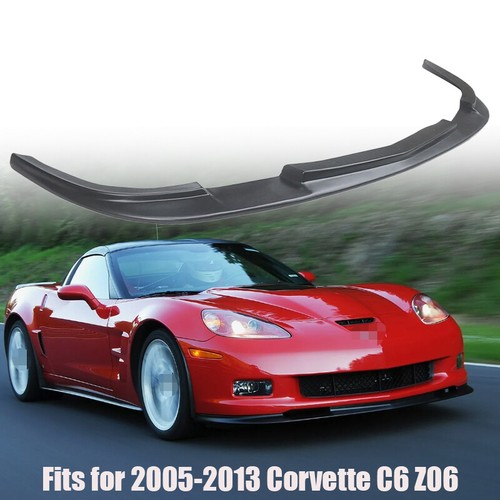 Front Bumper Lip Splitter Fits 2005-2013 Corvette C6 Z06 | ZR1 Style ...