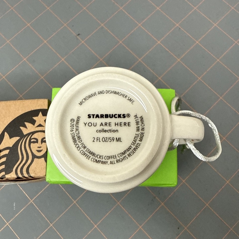 Starbucks Singapore 2oz Mini Coffee Mug Ornament "YOU ARE HERE ...