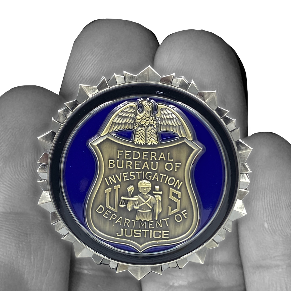 BL13-020 FBI Challenge Coin Special Agent Intel Analyst Federal Thin ...