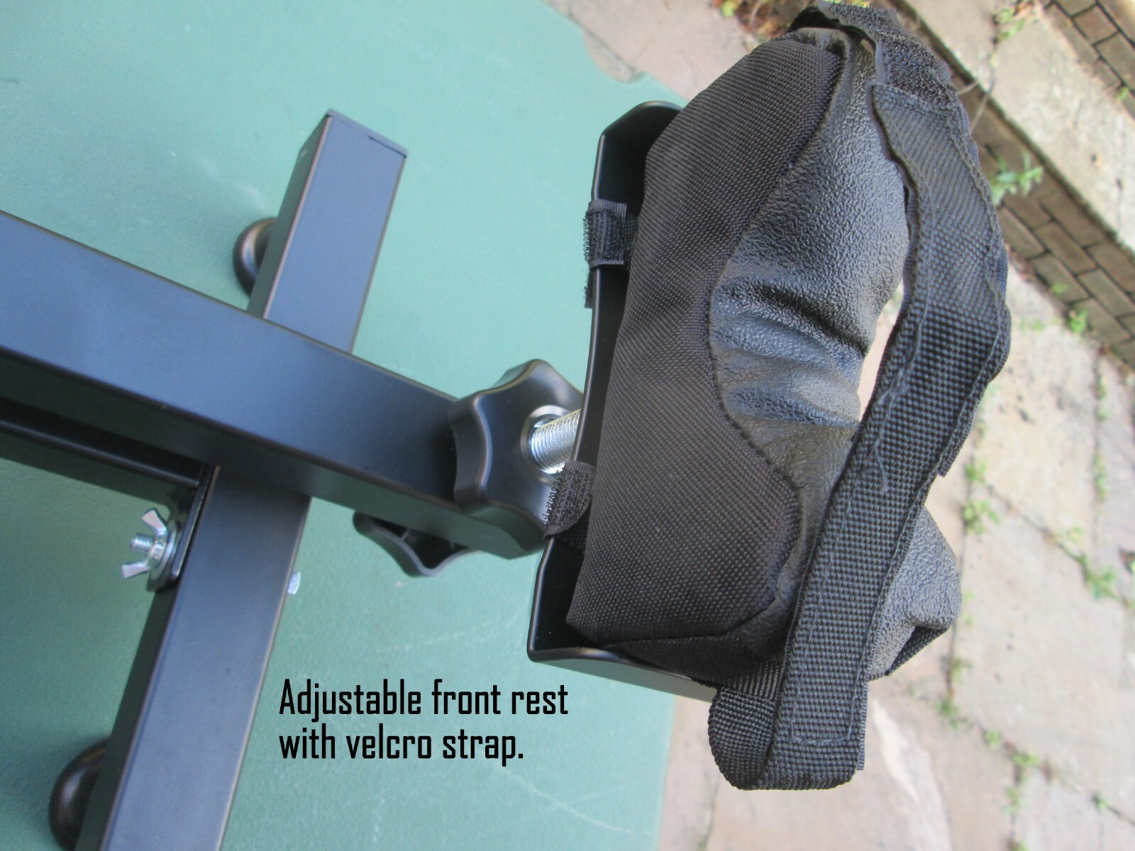 Rifle Bench rest EXTRA Heavy Duty steel 40mm frame adjustable range ...