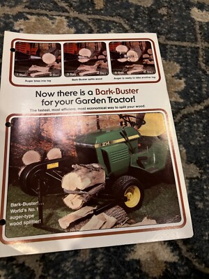 Bark Buster Wood Spliter Brochure FCCA24 | eBay