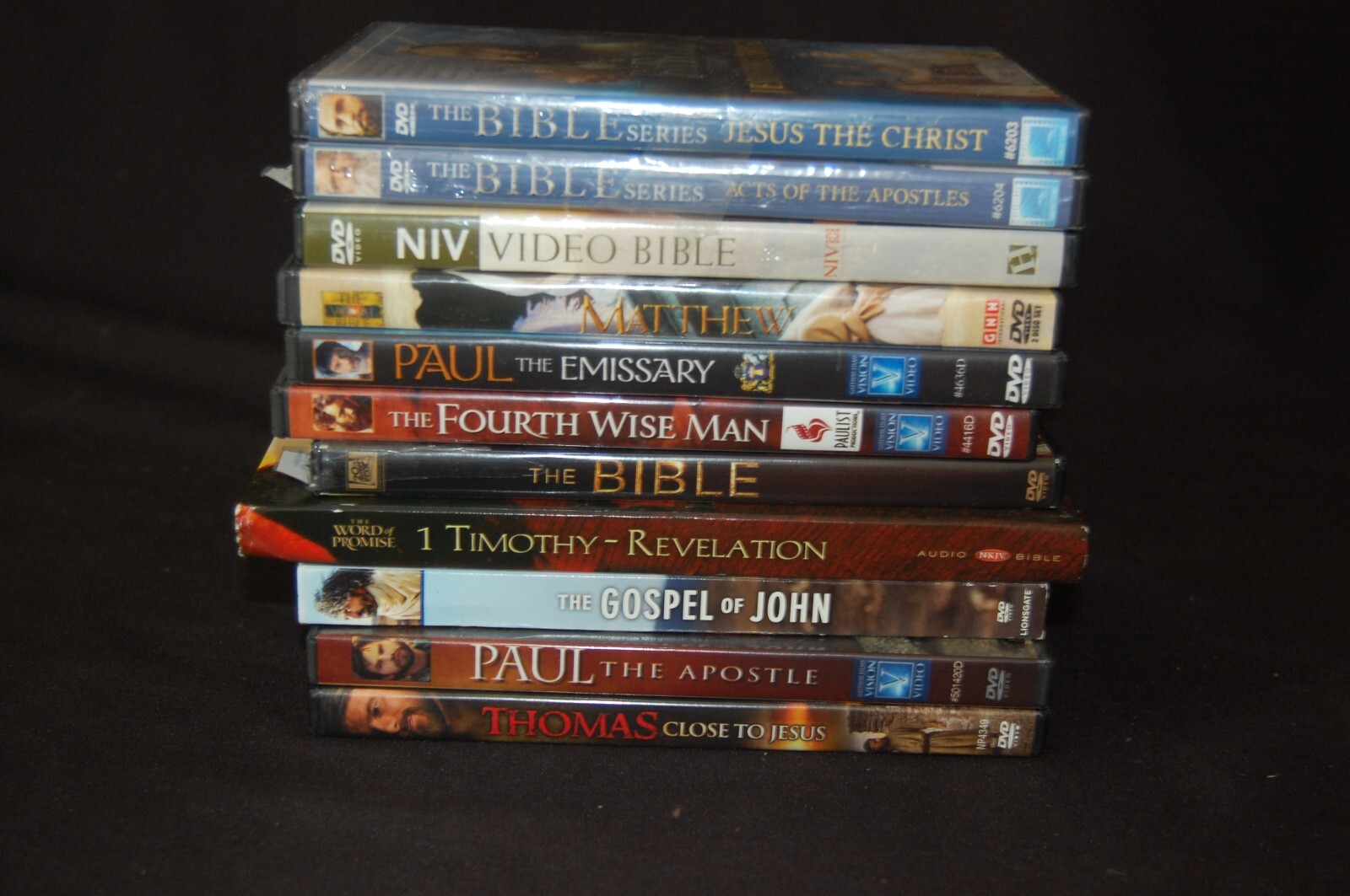 Lot 11 DVDs Biblical Bible Jesus Vision Video VCI GNN NKIV John Matthew ...