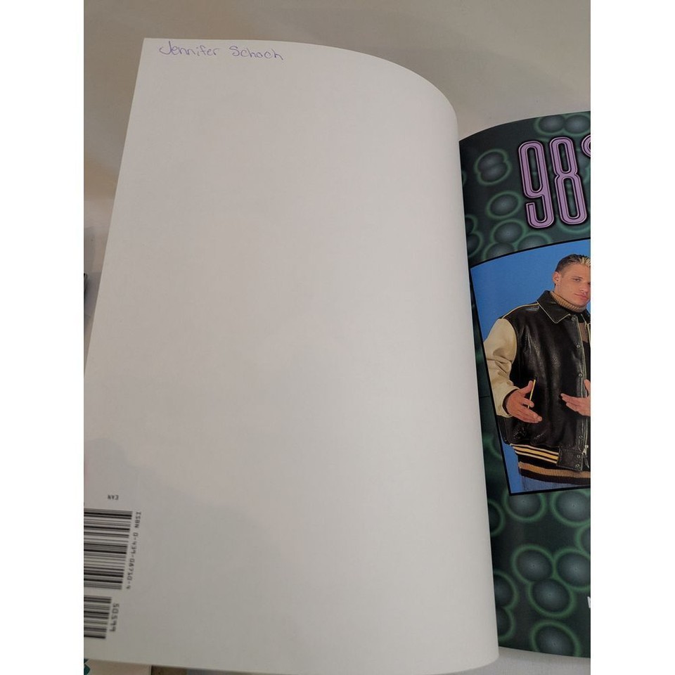 98 Degrees Backstage Pass Magazine Scrapbook 1999 Scholastic Boy Band ...