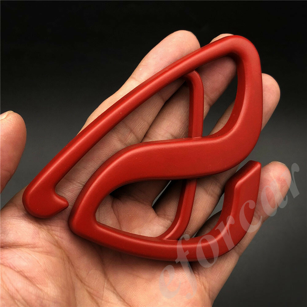 2pcs Big Metal Red Rotary Engine Emblem Car Trunk Side Badge Decal ...