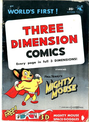 Three Dimension Comics #1 October 1953 VG With glasses See photos | eBay