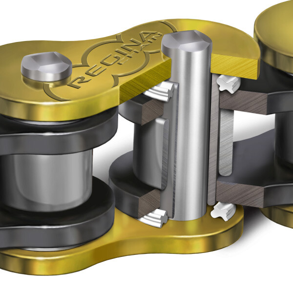 Chain Set for KTM MXC 450 Racing with Regina ZRTO Chain Z-Ring in Gold ...