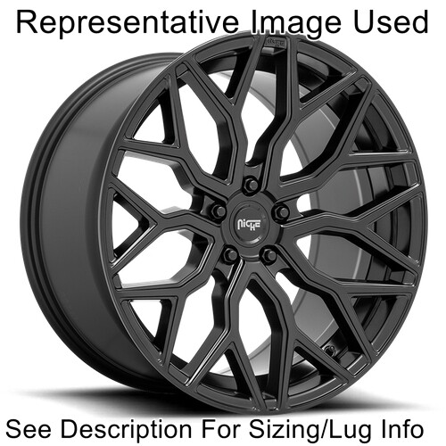 Niche 1PC M261220011+30 M261 22"x10" Wheel 5x120" Bolt Pattern Matte ...