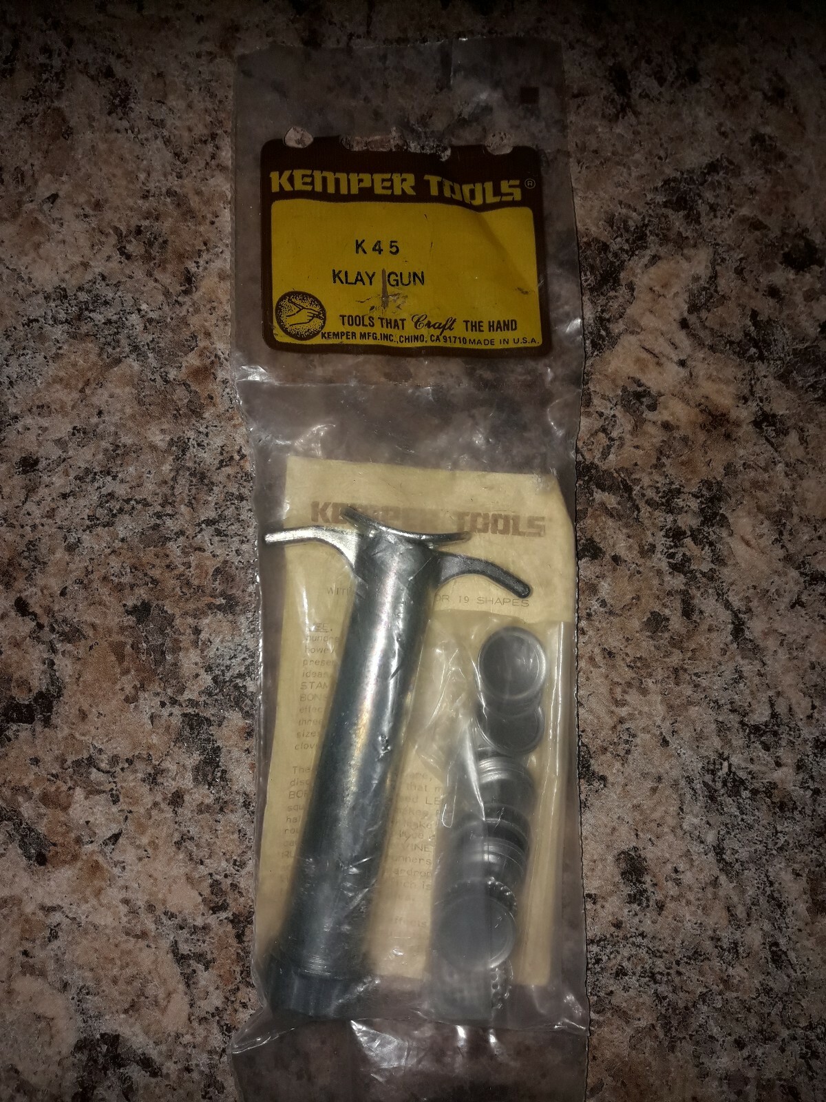 Vintage Klay Gun & 19 Different Discs Clay Dough Kemper Tools K45 NIP ...