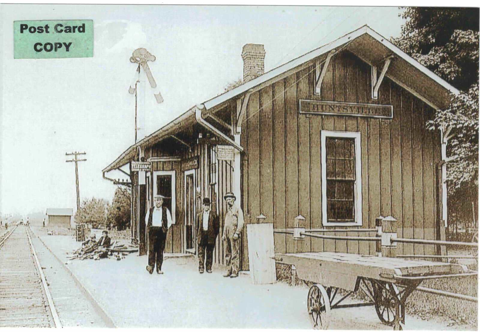 Big Four Railroad Depot (train station) at Huntsville, Logan Co., OH ...