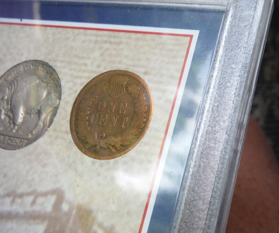 USA Four Most Famous Coins Genuine Set Buffalo Nickel, Indian Head ...
