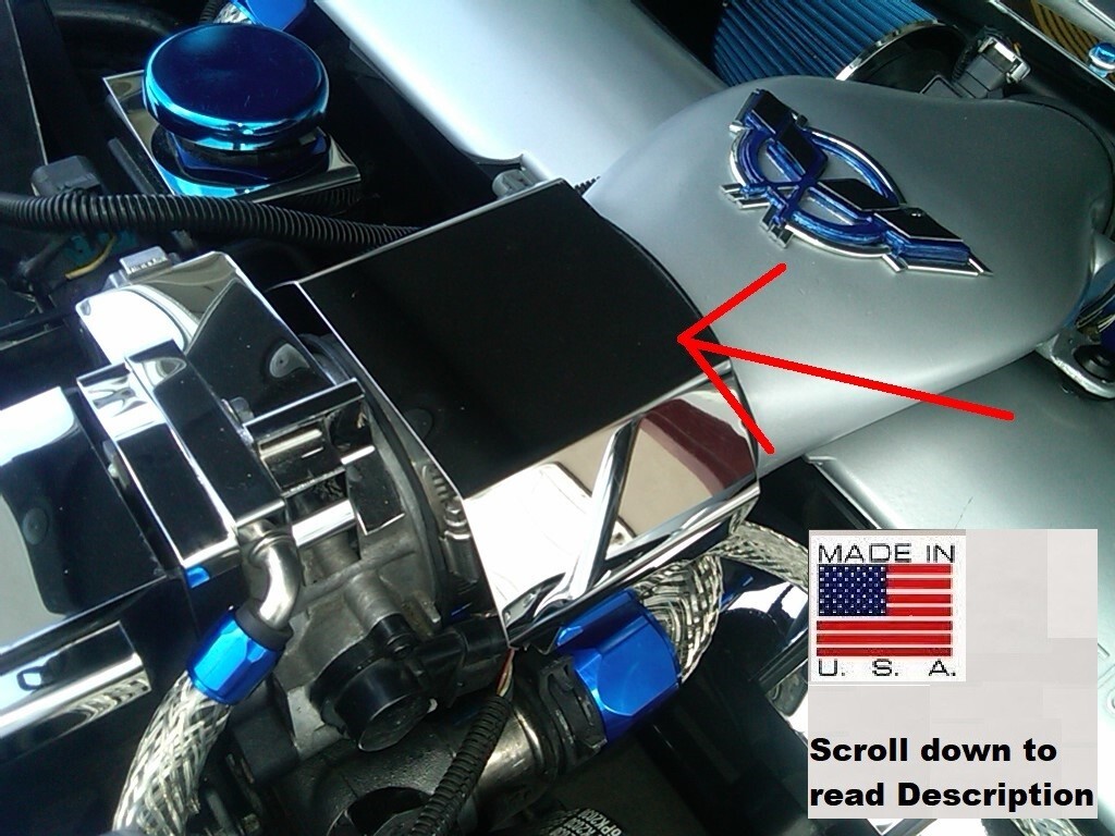 1997-2004 Corvette C5 AIR INTAKE COUPLER COVER Polished Stainless ...