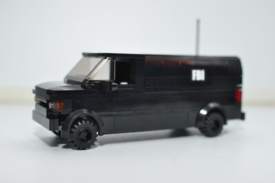 Custom FBI Black Transport Van Model Built and compatible with LEGO ...