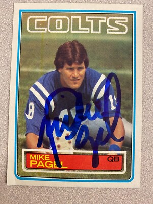 Mike Pagel signed BALTIMORE COLTS card 1983 Topps | eBay