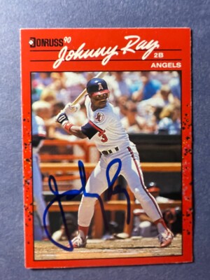 SIGNED JOHNNY RAY 1990 DONRUSS AUTOGRAPHED CARD - ANGELS | eBay