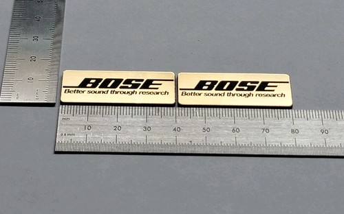 Bose Speaker And Equipment Badge Logo Emblem - Brushed Gold / Black | eBay