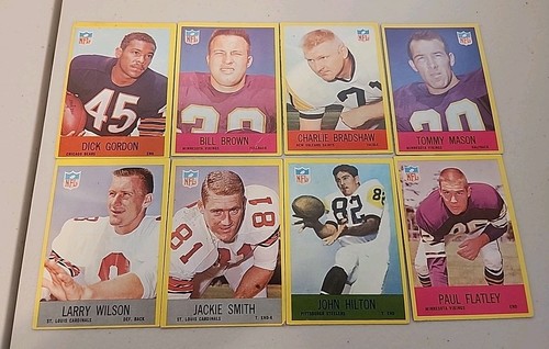 1967 Topps Football Card Lot 6 Cards Vintage Lot Gordon Bradshaw Hilton ...