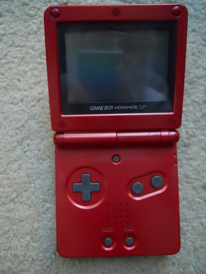 Nintendo Game Boy Advance SP Handheld Game Console AGS-001 Red, Parts ...