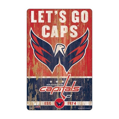 Washington Capitals Sign 11x17 Wood Slogan Design | eBay