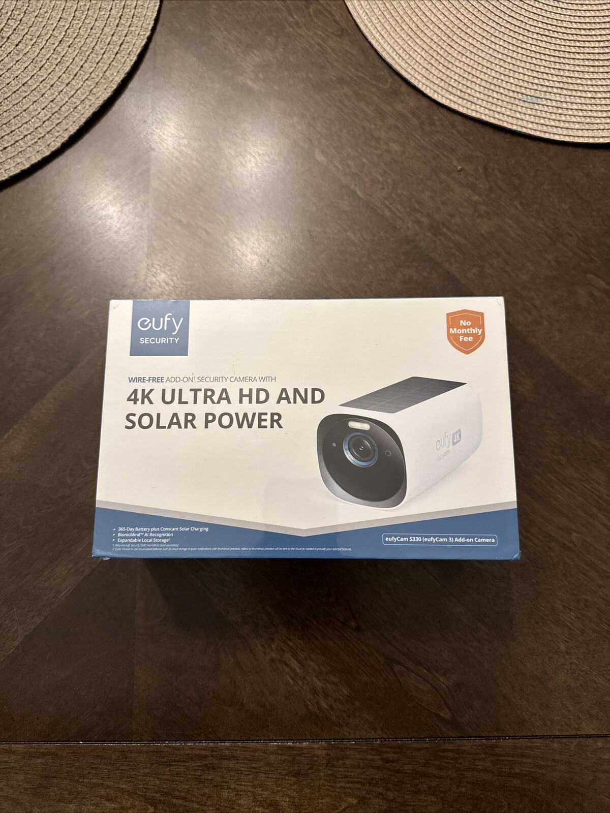 eufy eufyCam 3 Wireless Security Camera System Solar Battery 4K (add-on ...