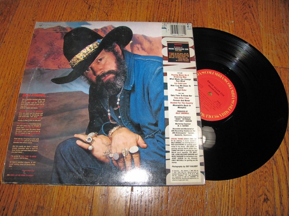 DAVID ALLAN COE - ROUGH RIDER - COLUMBIA RECORDS LP | eBay