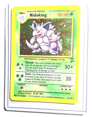 NIDOKING - 11/130 - Base Set 2 - Holo - Pokemon Card - EXC / NEAR MINT ...