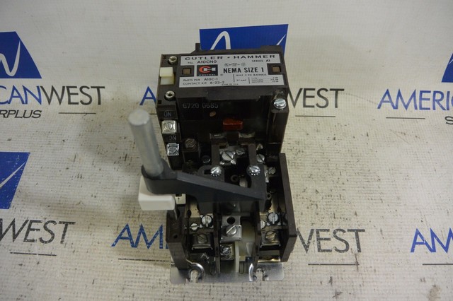 Cutler-Hammer Motor Starter A10CNO Size 1 27a Series A1 for sale online ...