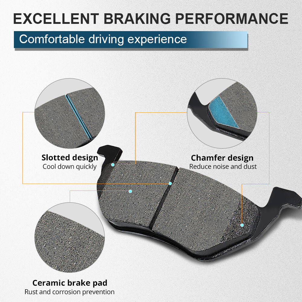 2008-2015 Scion XB Front & Rear Drilled Slotted Rotors Ceramic Brake ...