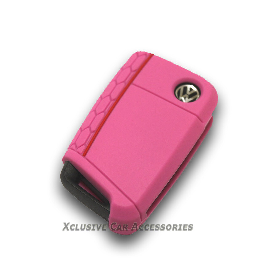 Key Cover For VW Seat Skoda 3 Button Flip Key Fob Case Hull Silicone ...