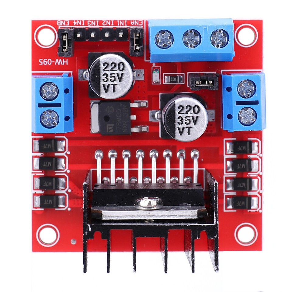 L298N DC Motor Driver Module High Power Dual H-Bridge 5V Electronic ...