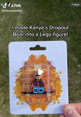 The Canvas Don - College Dropout Bear LEGO Figure Kayne West Nostalgia ...