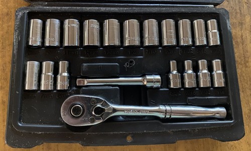 Husky 20800 Socket & Ratchet 20-Piece Set 1/4 in Drive with Case | eBay