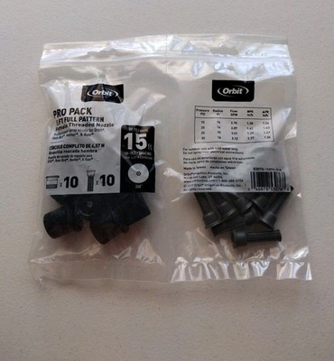 Orbit Full Pattern Sprinkler Nozzle with Filters (10-Pack) | eBay