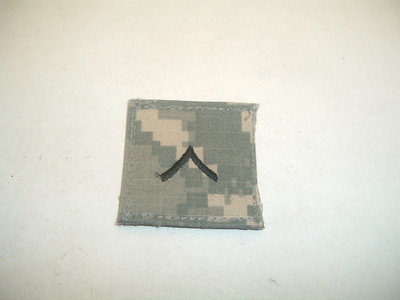 MILITARY US ARMY PATCH FOR ACUS DIGITAL HOOK LOOP BACK PV2 PRIVATE RANK ...