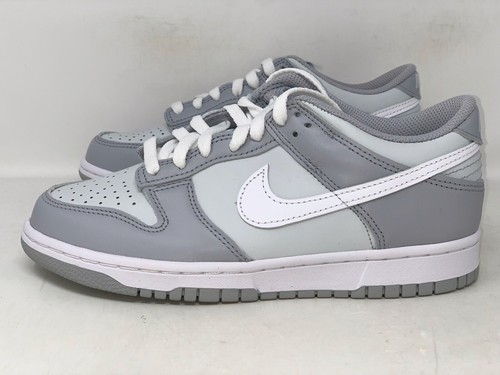 Nike Dunk Low Two Tone Gray Sneaker, Size 7Y / 8.5W BNIB DH9765-001 | eBay