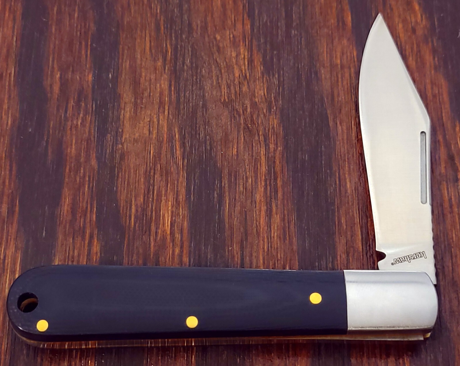 Kershaw Knife Culpepper 4383 Single Blade Jack Black G10 Handles NIB | eBay