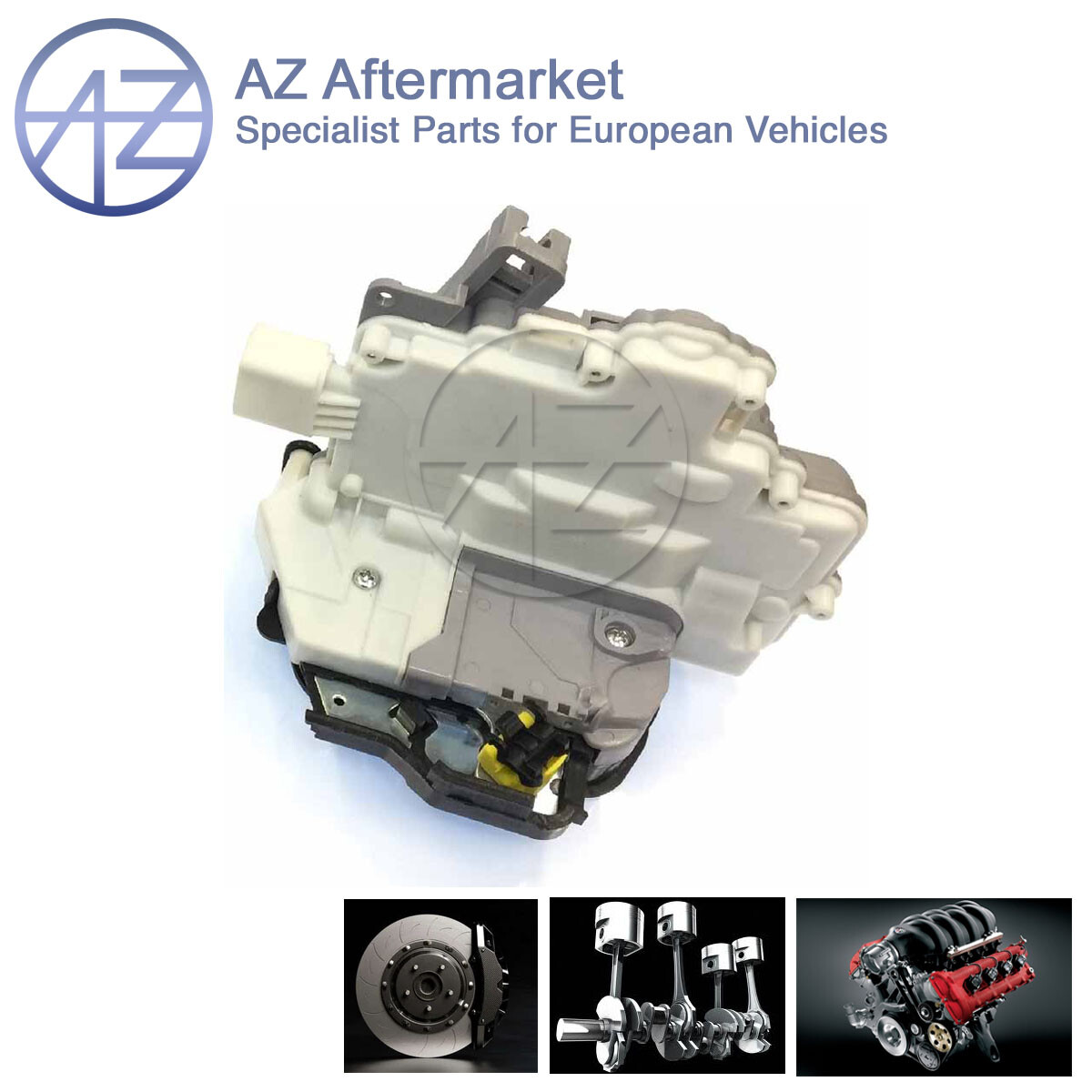 AZ 8 Pins Rear Left Door Lock Actuator Mechanism N/S For Audi A3/6/8 4E ...