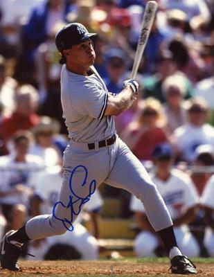 STEVE SAX NEW YORK YANKEES ACTION SIGNED 8X10 PHOTO W/COA | eBay
