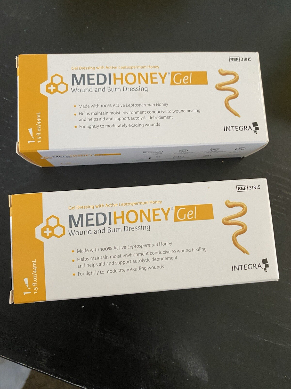 Integra Medihoney Gel Wound & Burn Dressing- 1.5 fl oz Tube 31815 (2 ...