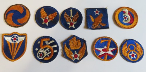 Original WWII US Army Air Corps USAAC Shoulder Patches Set of 10 | eBay