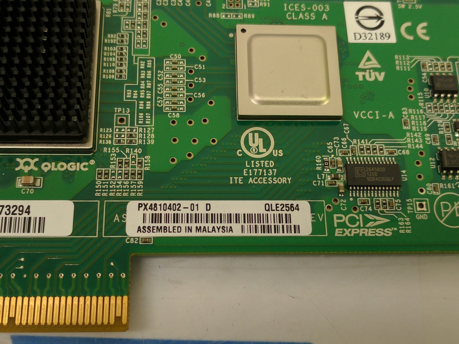 QLogic QLE2564 PX4810402-01D 4-Port 8Gb/s FC HBA Controller | eBay