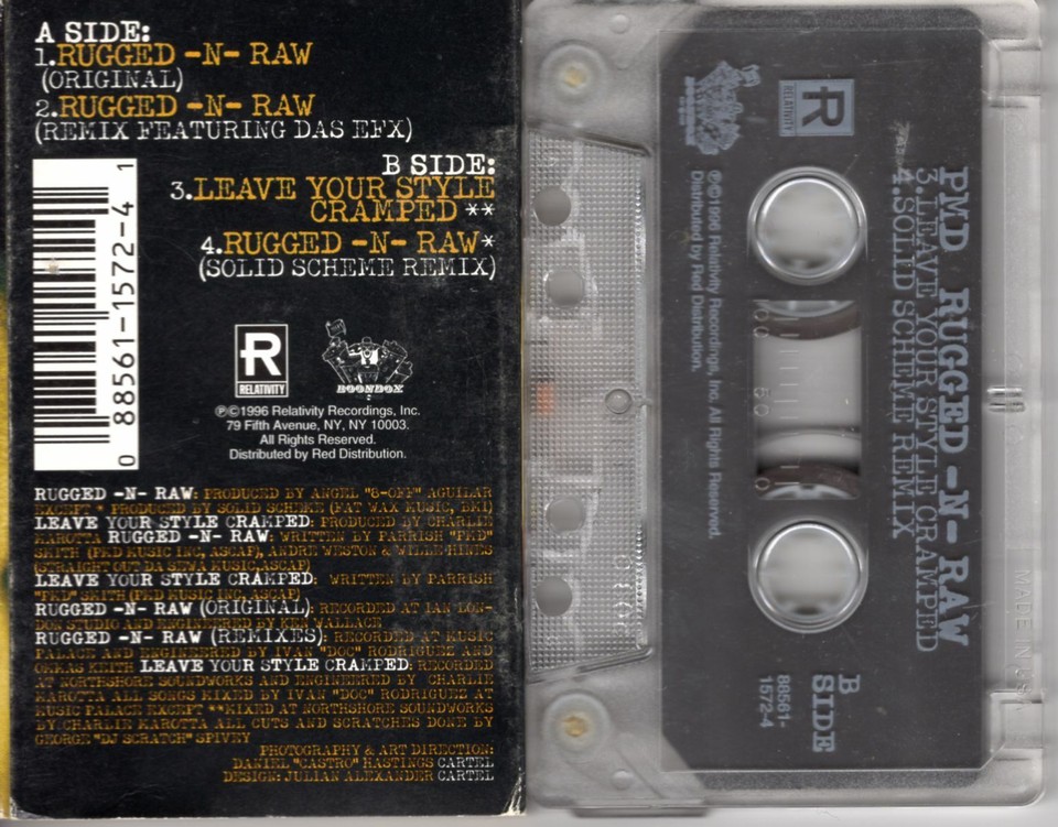 PMD Rugged N Raw 1996 OG Cassette Tape Single Rap Hiphop | eBay