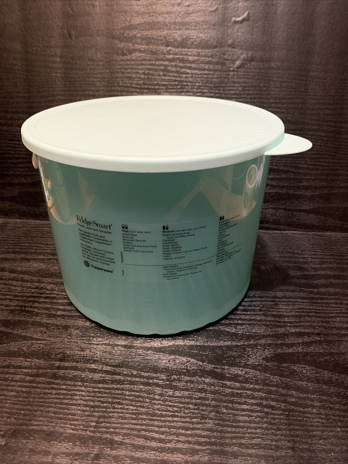 Tupperware Fridge Smart #3998 Sea Mist With Lid Storage Container 20 ...