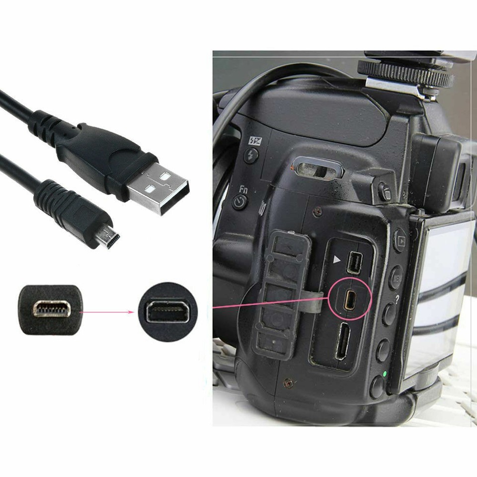3ft USB Data Charger Cable For Nikon Coolpix S2600 S2500 S3000 S3200 ...