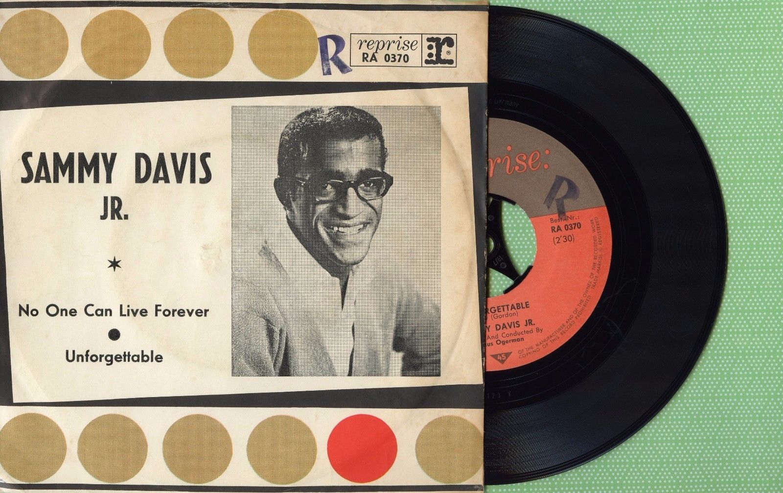 SAMMY DAVIS Jr. / Unforgettable / REPRISE RA 0370 Press Germany Single ...
