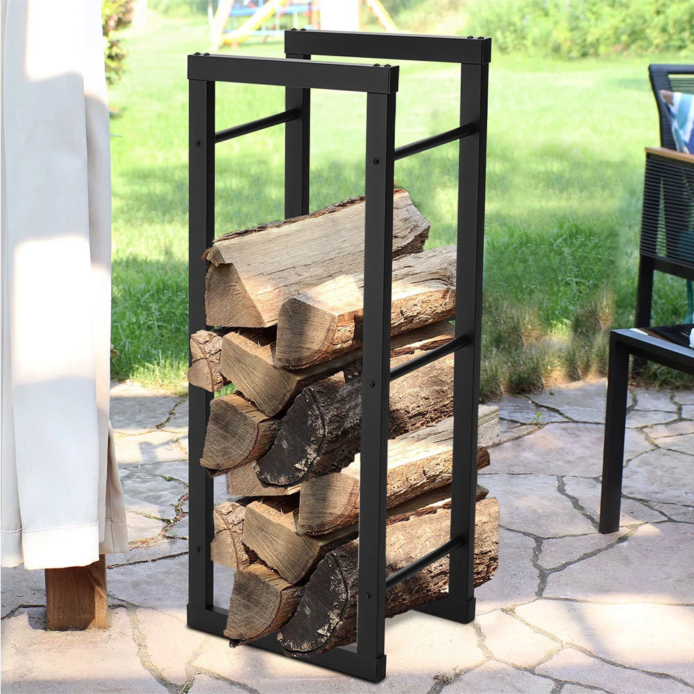 Decorative Outdoor Firewood Rack | Shelly Lighting