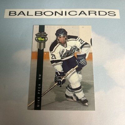 1992 Classic Four Sport MIKE PECA Draft Pick Rookie Card #166 Canucks ...