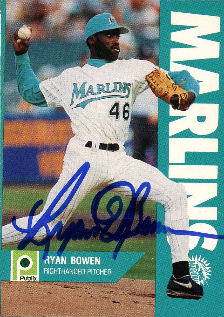 1993 Publix RYAN BOWEN Signed Card autograph AUTO MARLINS ASTROS | eBay